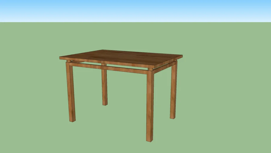 mesa de madeira | 3D Warehouse