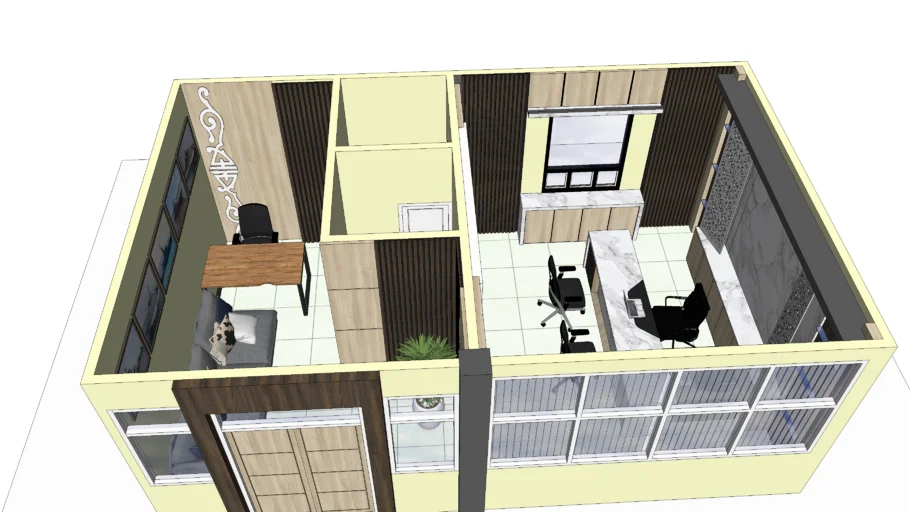 revisi 1 ruang transit | 3D Warehouse