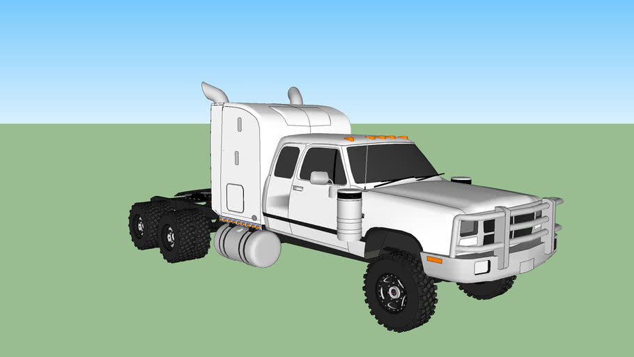 first gen dodge cummins semi | 3D Warehouse