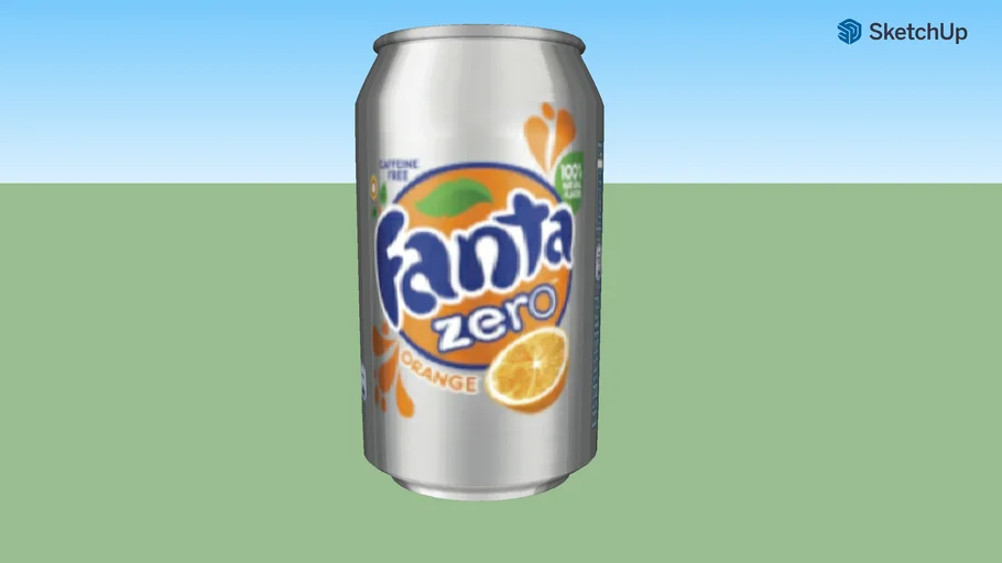 Fanta Zero Orange can | 3D Warehouse