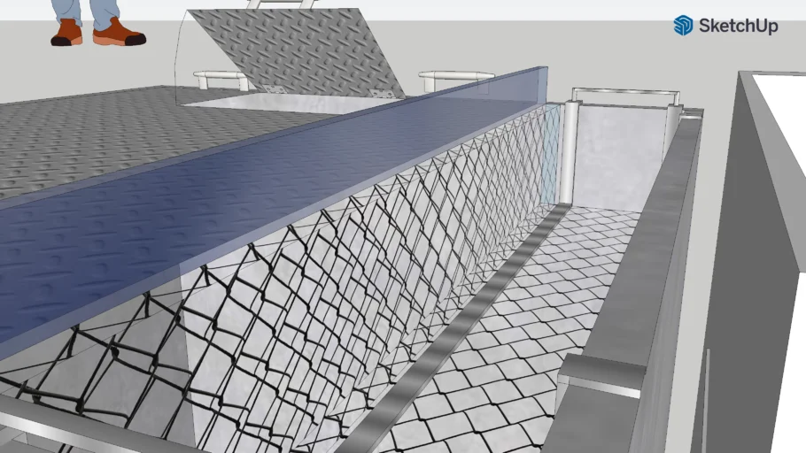 Sump lid with hatch | 3D Warehouse