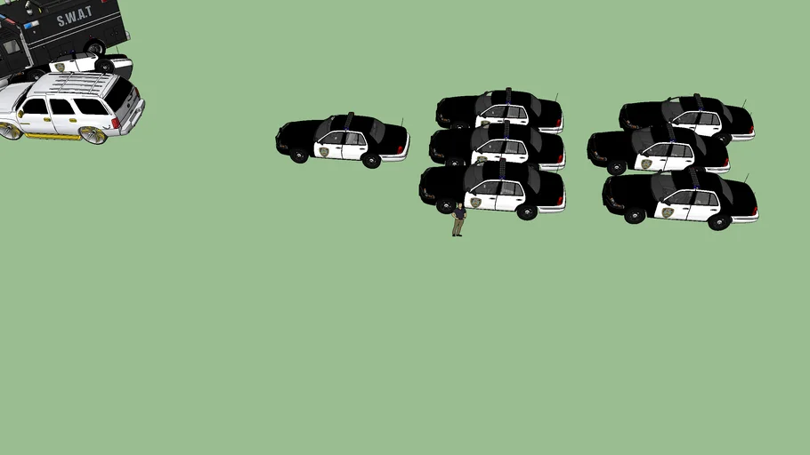 police roadblock | 3D Warehouse