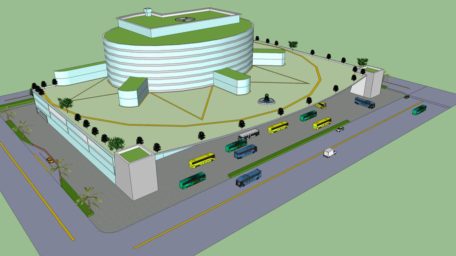 Bus terminal complex | 3D Warehouse