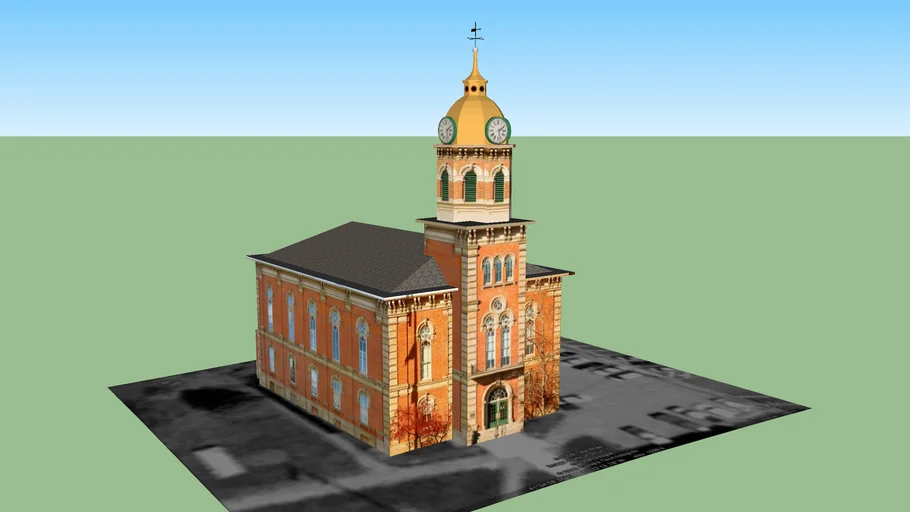 Geauga County Courthouse - Chardon, Ohio | 3D Warehouse
