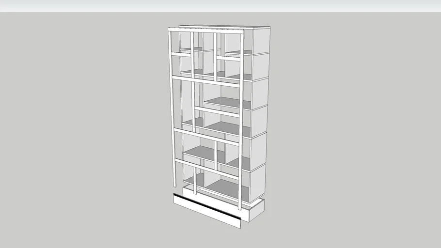 Great Room Bookcase Exploded | 3D Warehouse