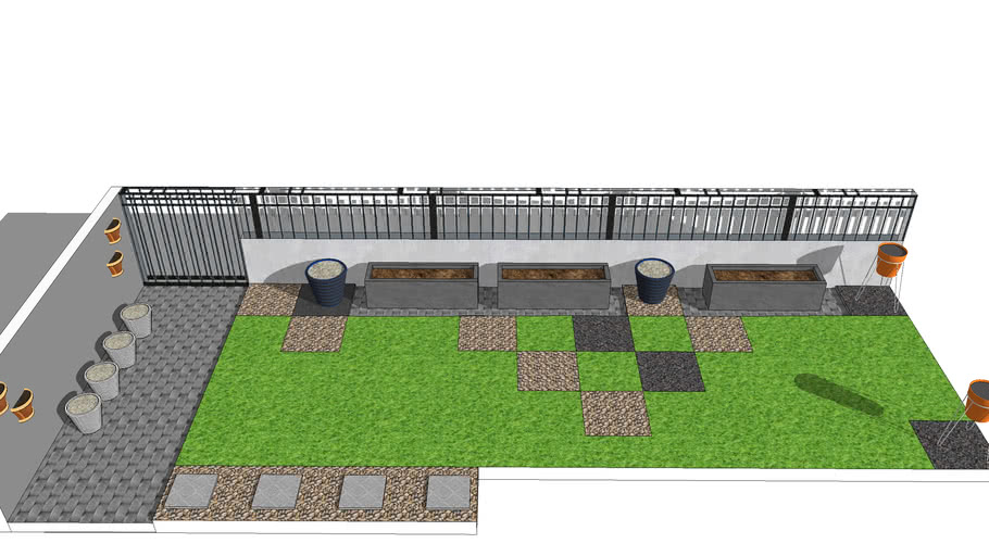 taman depan rumah (potted plant) | 3D Warehouse