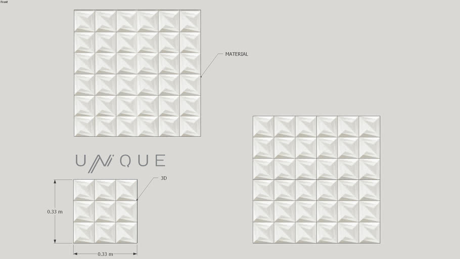 DELTA BLANCO - REVESTIMENTO UNIQUE | 3D Warehouse