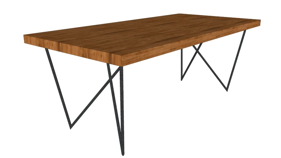 Dylan dining table CB2 | 3D Warehouse