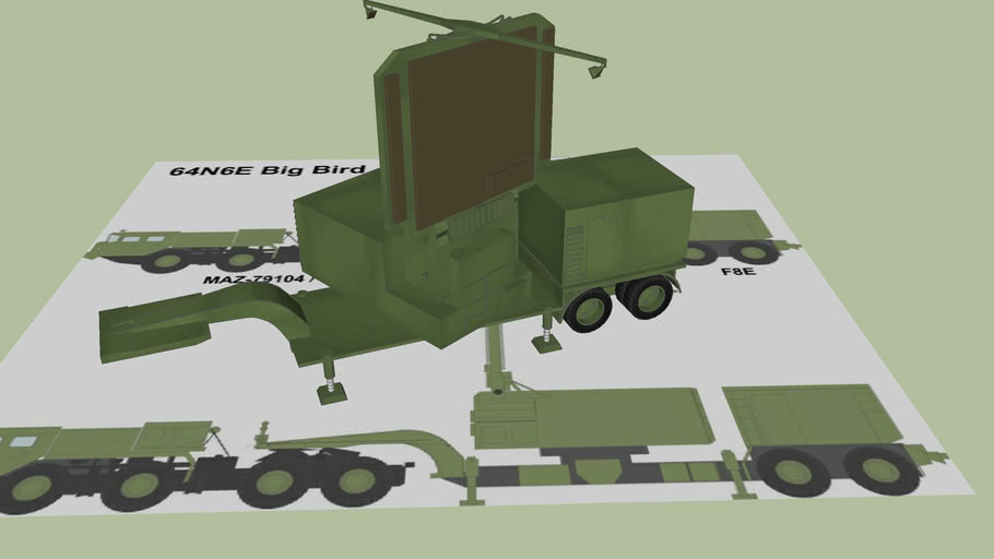64N6E 'Big Bird' D Early Warning and Battle Management Radar | 3D Warehouse
