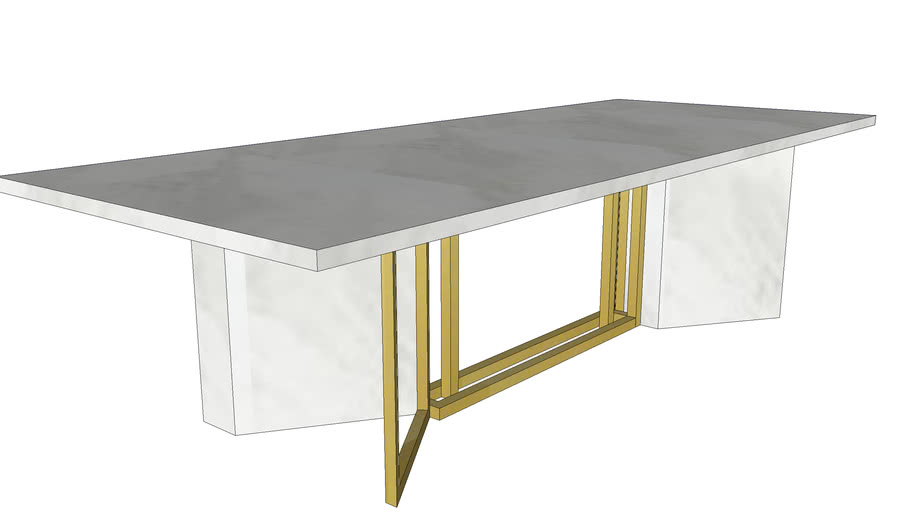 Cantoni Designer Plinto Dining Table | 3D Warehouse