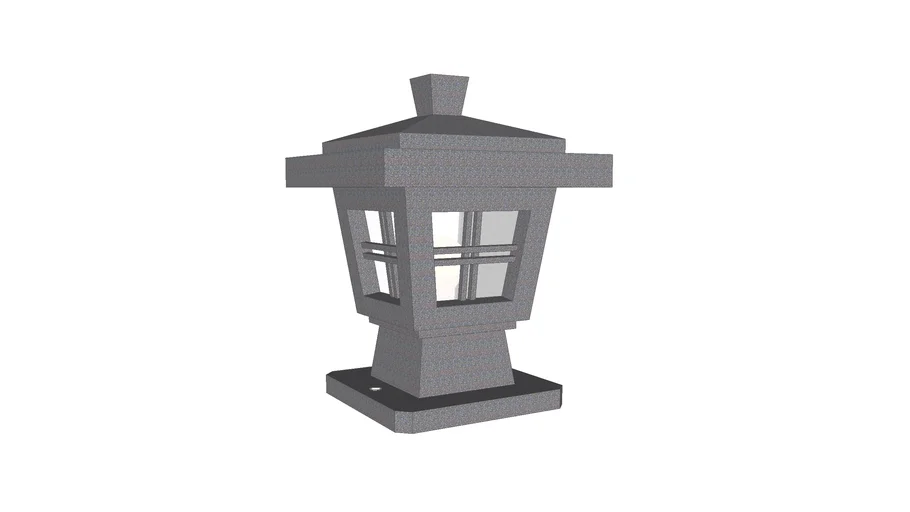Concrete Lantern #4 | 3D Warehouse