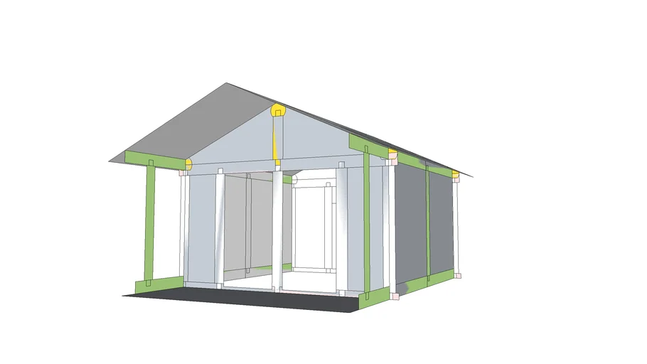 Log Shell 4x4m | 3D Warehouse