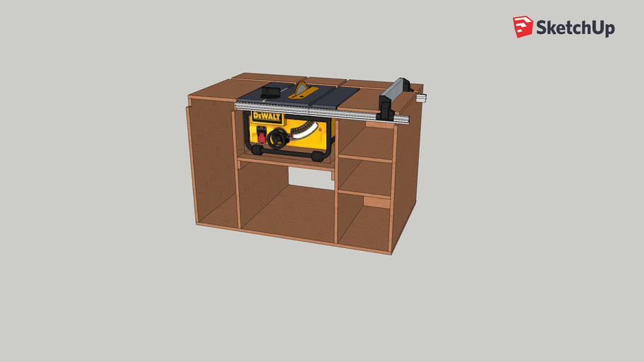 Dewalt DW745 Table Saw Cabinet | 3D Warehouse