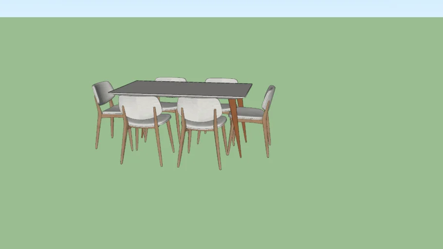 Mesa de Jantar 6 lugares | 3D Warehouse