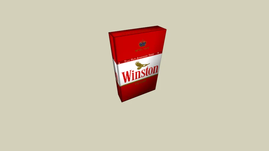 Winston Cigarette box | 3D Warehouse