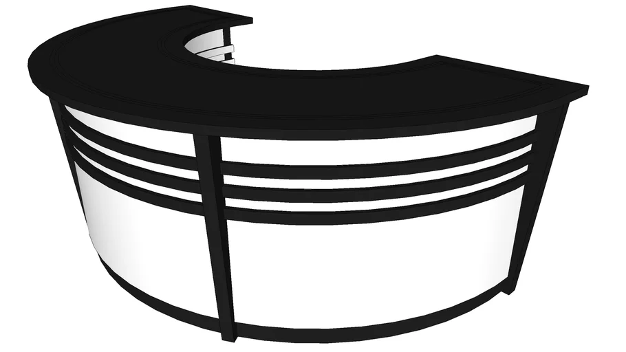 half round counter | 3D Warehouse