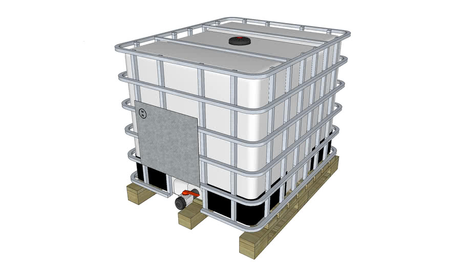 IBC WOOD 1000 LT ADR | 3D Warehouse