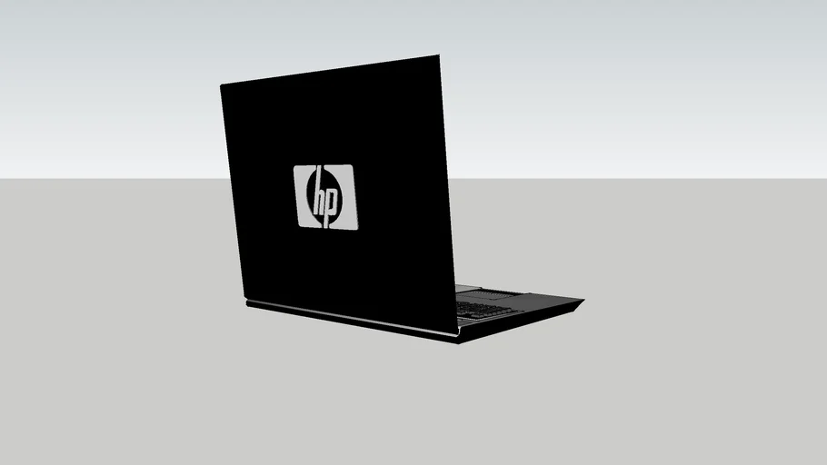 HP laptop with logo | 3D Warehouse