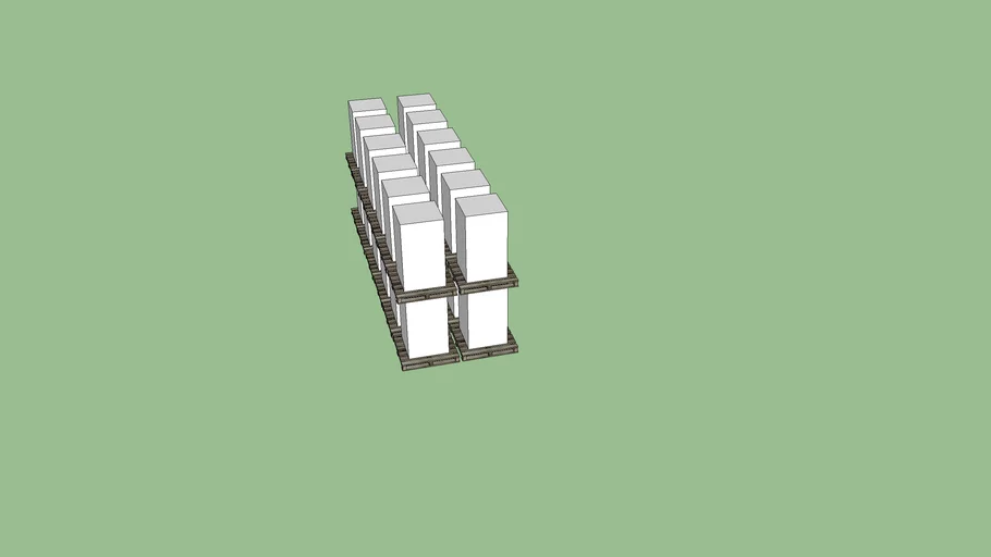 Double Stack Pallet (2x2x6) | 3D Warehouse