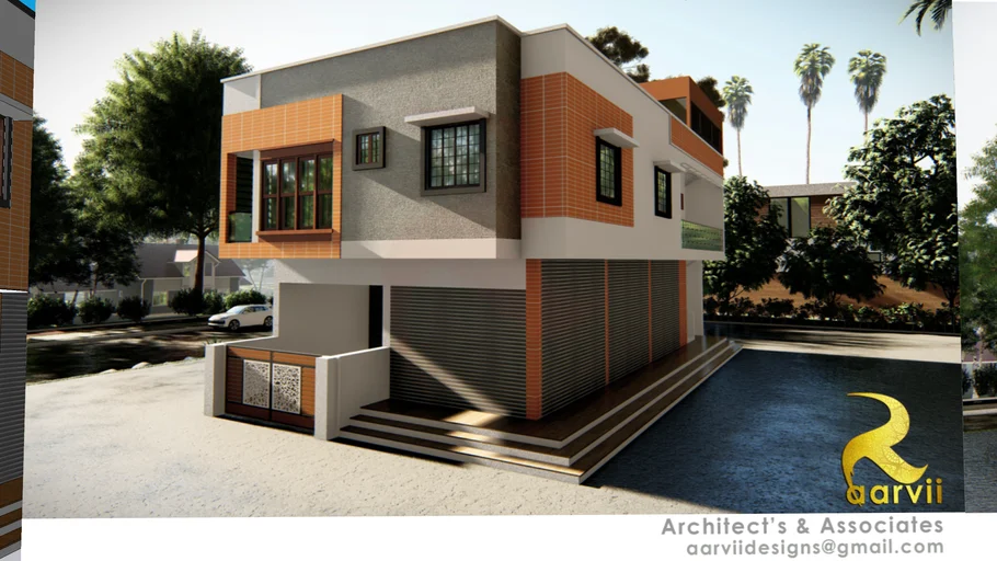 g+1 commercial + Residence building | 3D Warehouse