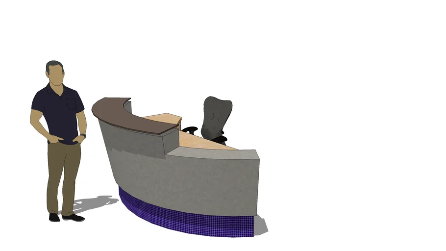 Reception Desk | 3D Warehouse