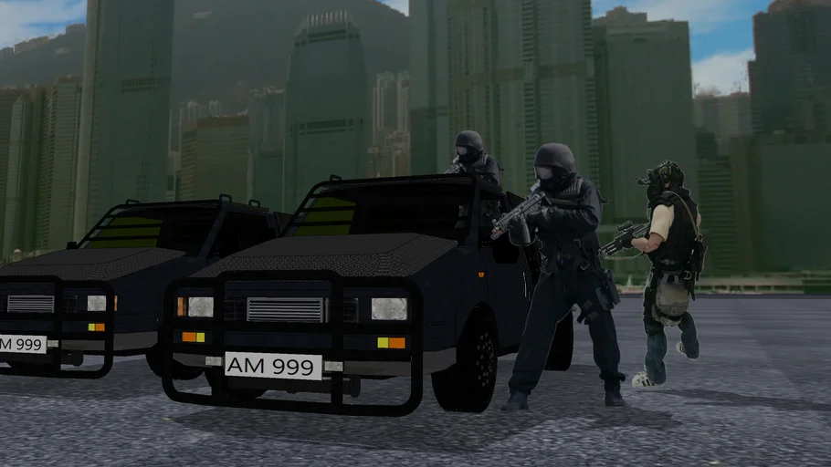 Hong Kong SDU with their Vehicle | 3D Warehouse