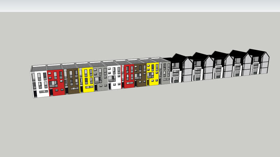 Row Houses | 3D Warehouse