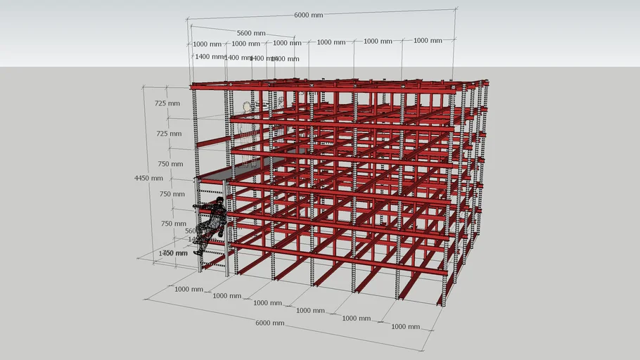 Wood and Metal Racking Stack | 3D Warehouse