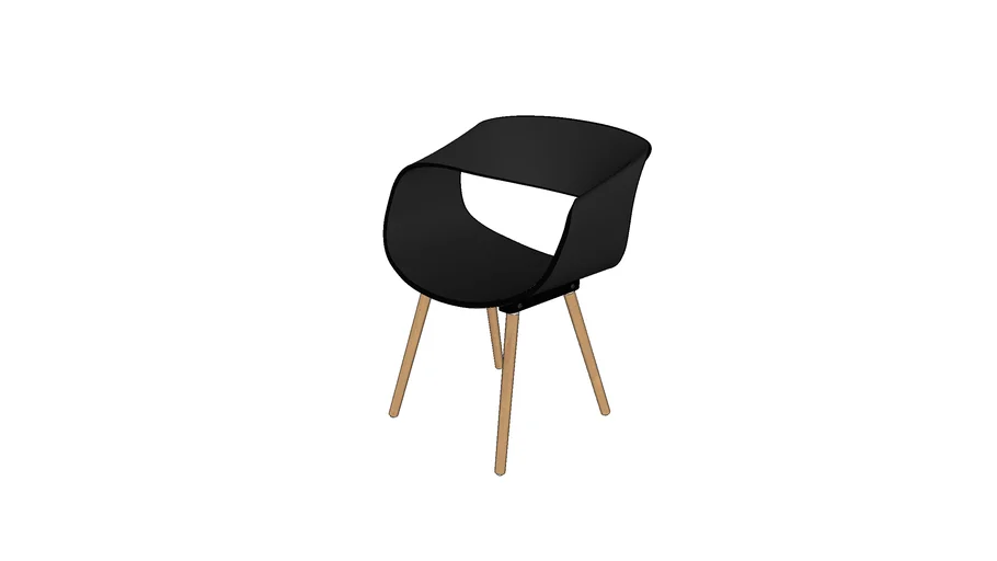 Ribbon Chair (Black) | 3D Warehouse