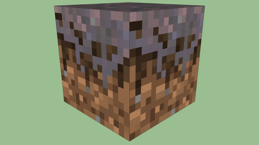 Minecraft Mycelium Block by Zapperier | 3D Warehouse