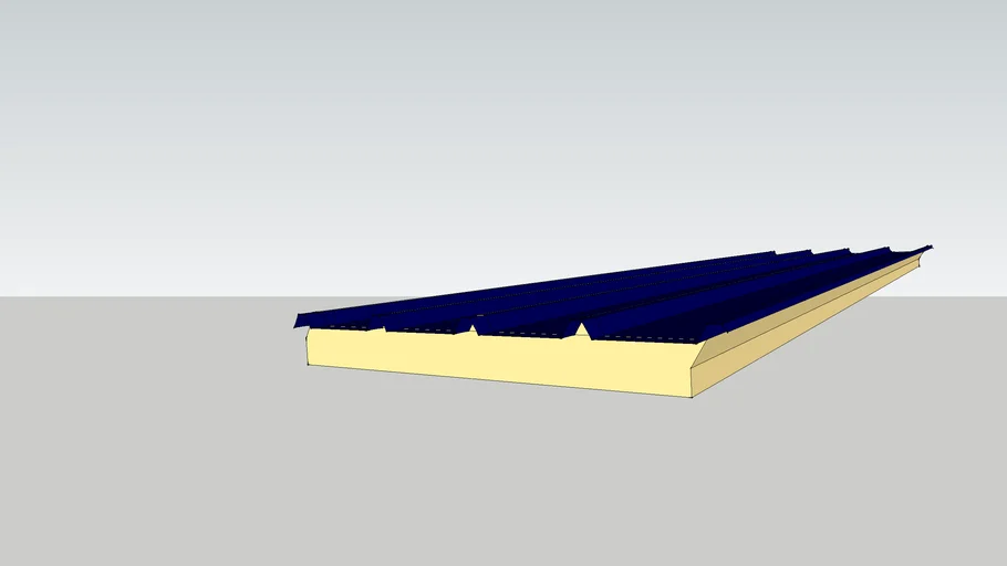 Roof Panel with Insulation | 3D Warehouse