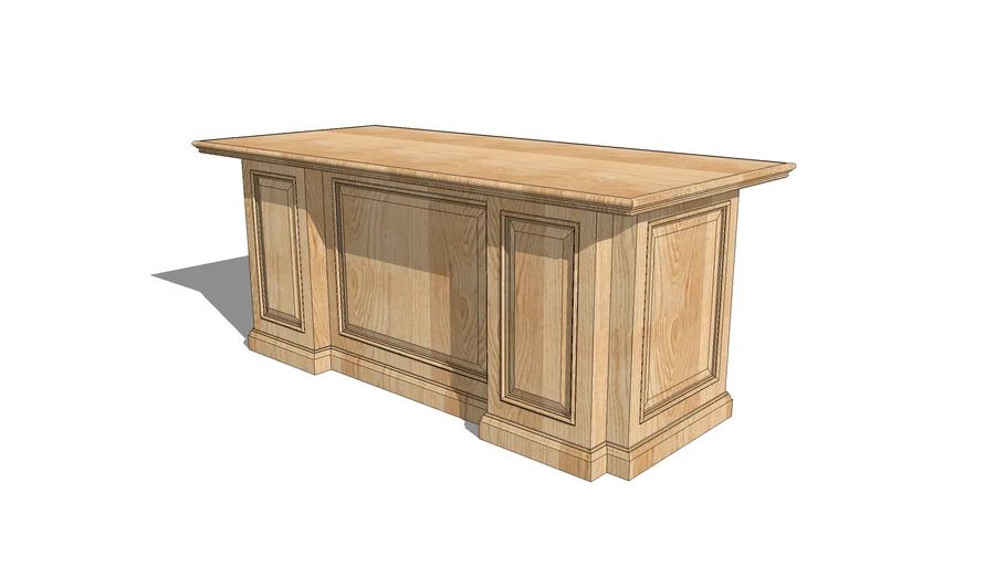 Bàn giám đốc 01- Director desk 01 | 3D Warehouse