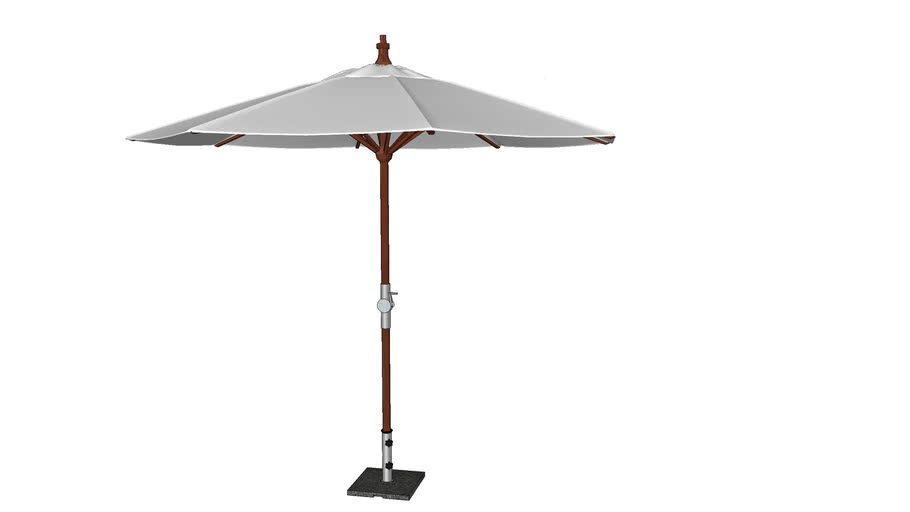 Ombrellone+Central+Madeira+com+Manivela+Redondo+ø3m.skp | 3D Warehouse