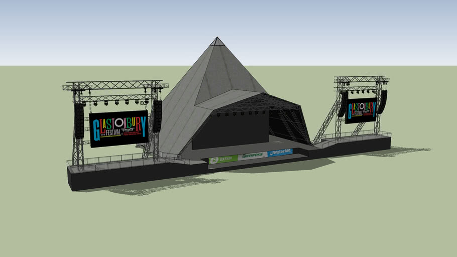 The Pyramid Stage - Glastonbury Festival | 3D Warehouse