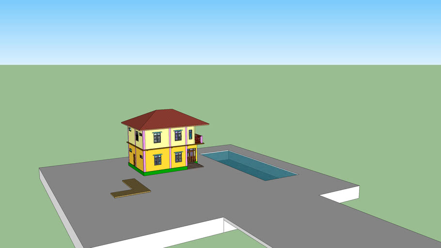 25'x35' Two Storeyed RCC Building | 3D Warehouse