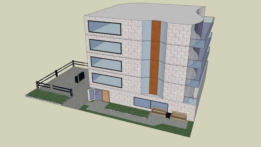 4 Story Building | 3D Warehouse