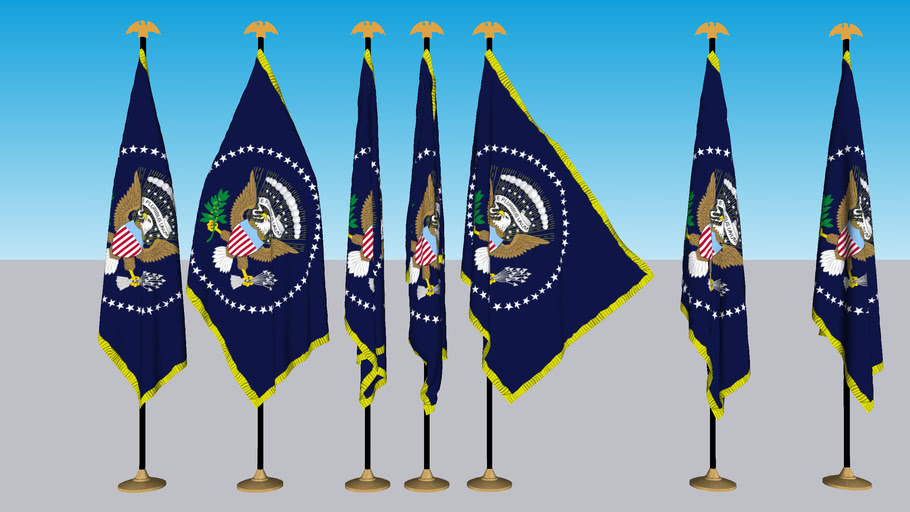 Indoor Flags of The President of The United States | 3D Warehouse