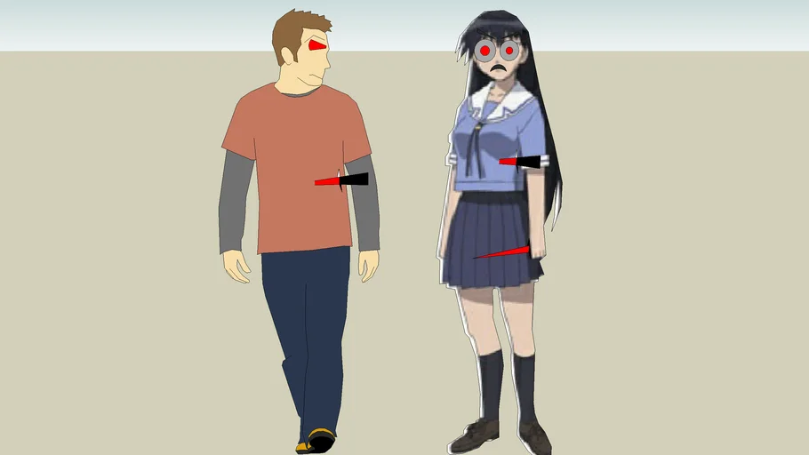 SAKAKI AND BRYCE GET VIOLENT!!!!! | 3D Warehouse