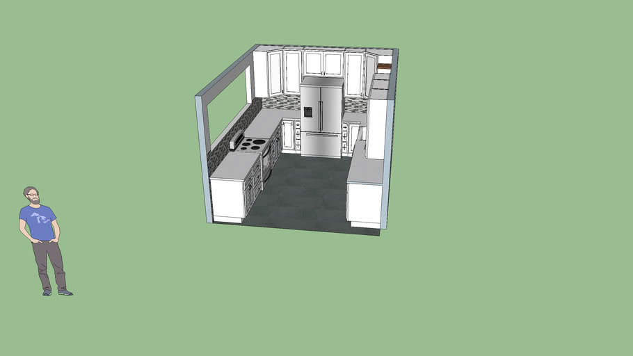 U Shaped Kitchen | 3D Warehouse