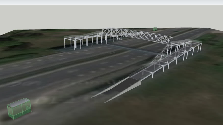 Pedestrian Bridge | 3D Warehouse