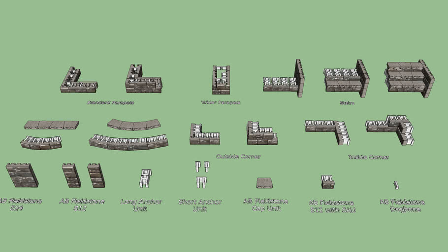 Allan Block Fieldstone Retaining Wall Blocks - Colonial Series - Gray ...