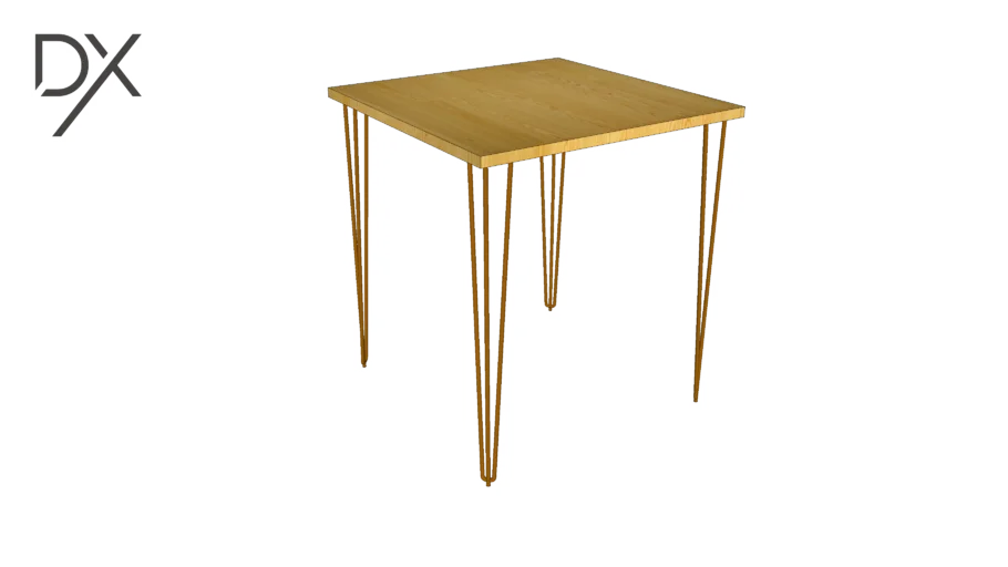 Oslo table bistro 36'' L x 36'' l x 40'' H - Bronze antique - Bois ...