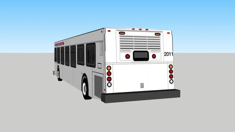 1997 New Flyer Industries D40LF | 3D Warehouse