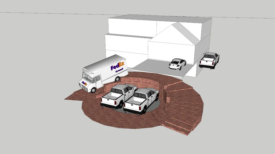 Retaining Wall Drive Way | 3D Warehouse