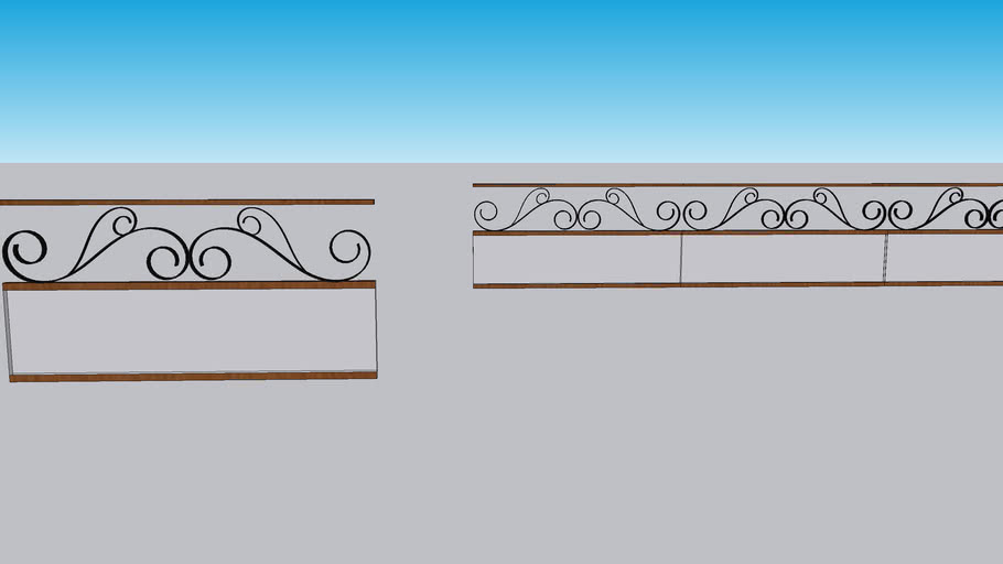 Rail balcony | 3D Warehouse