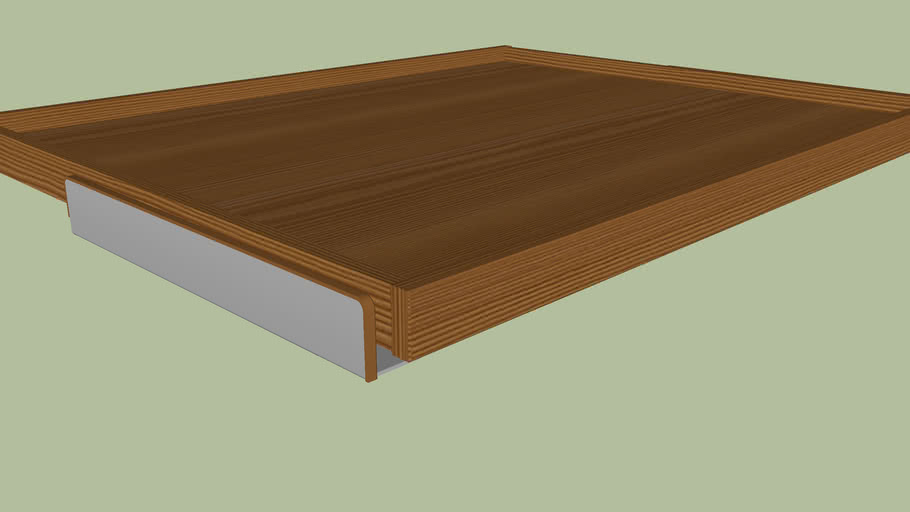 KOMPLEMENT pull-out tray 68x55.9x16 cm in oak | 3D Warehouse