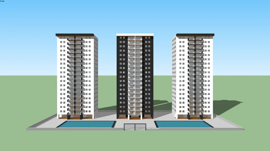 Residencial Beaverton Park 3 Torres | 3D Warehouse