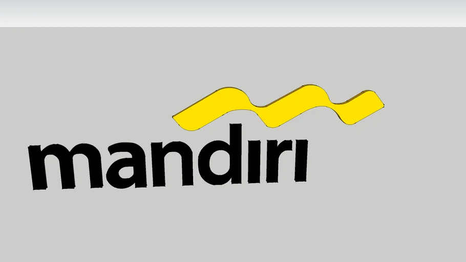 logo bank MANDIRI | 3D Warehouse