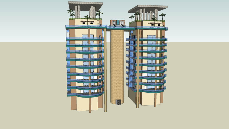 Twin high rise | 3D Warehouse