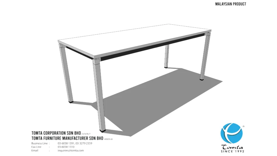 Office Table - Cube Leg | 3D Warehouse